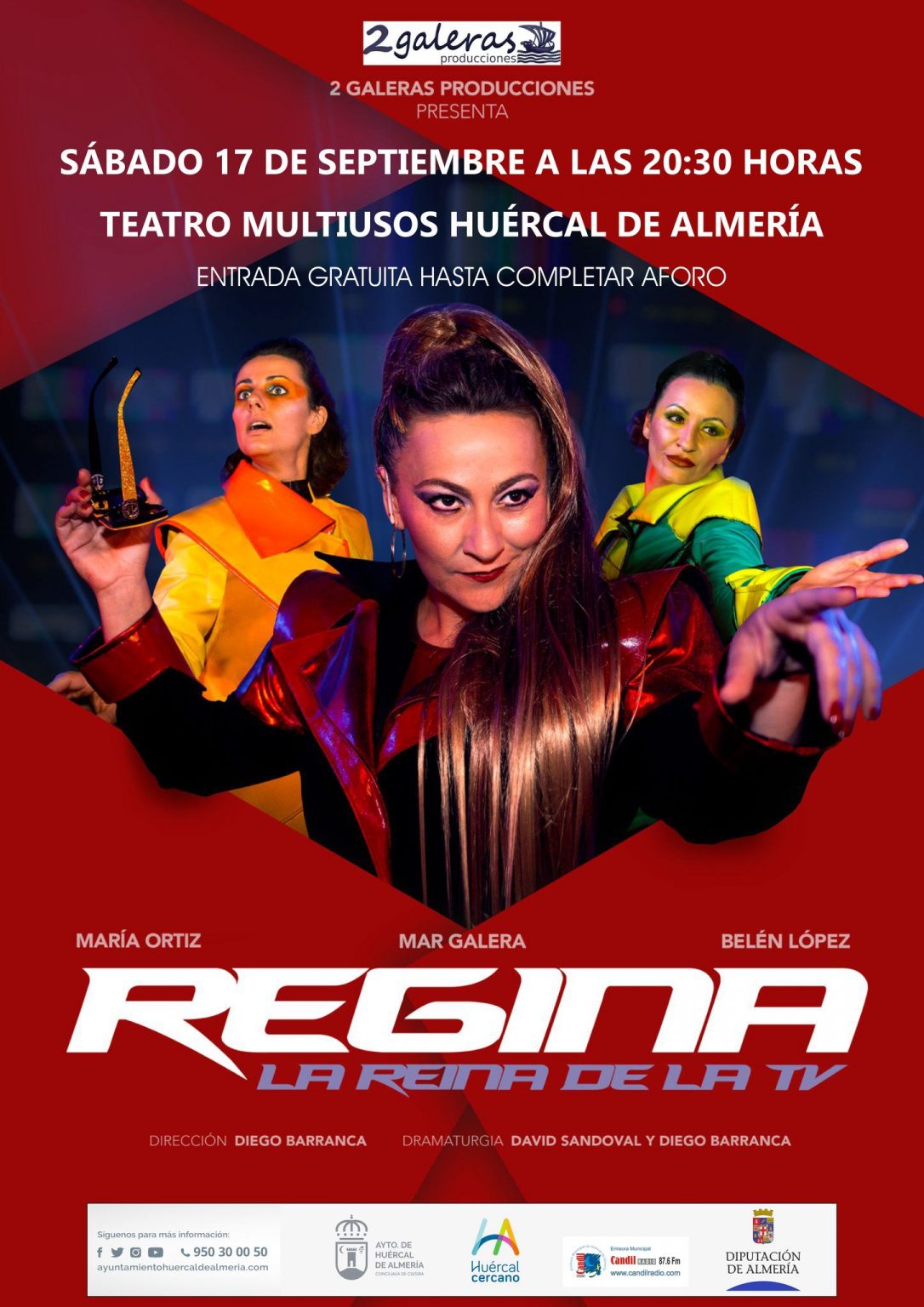 17 de septiembre llega al Teatro Multiusos de Huércal de Almería ‘Regina, la reina de la ...